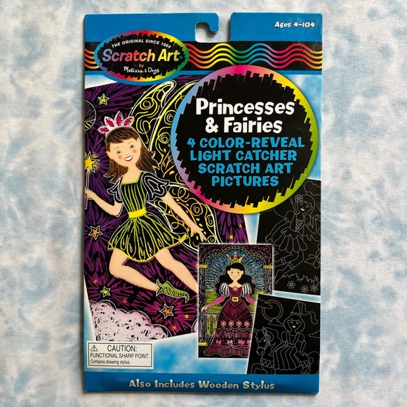 Melissa & Doug | Toys | Melissa Doug Scratch Art Princesses Fairies ...